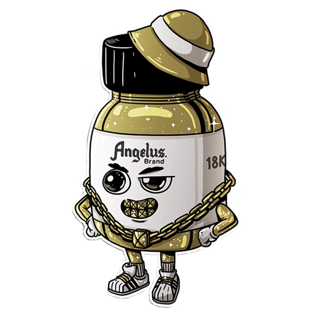 Naklejka samoprzylepna - ANGELUS Sticker 18K Gold 1szt - sklep Customizacja