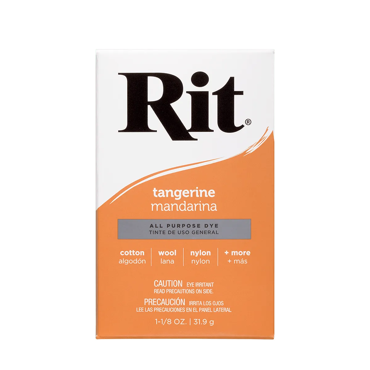 RIT DYE All-Purpose Powder Dye 1.125oz TANGERINE / MANDARYNKOWY ...