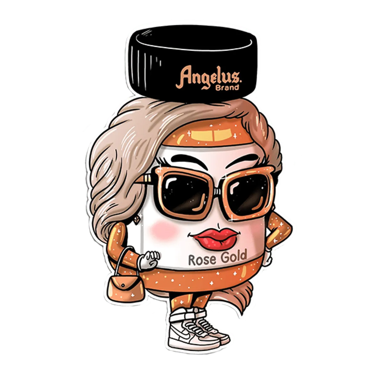 Naklejka samoprzylepna - ANGELUS Sticker Rose Gold 1szt - sklep ...