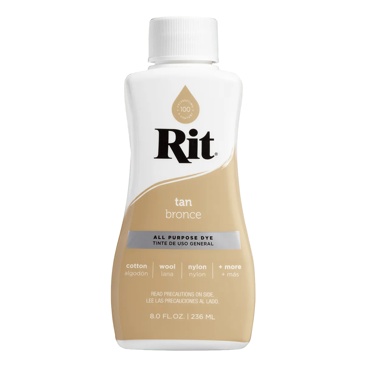 RIT DYE All-Purpose Liquid Dye 8oz TAN / BEŻOWY uniwersalny barwnik w ...